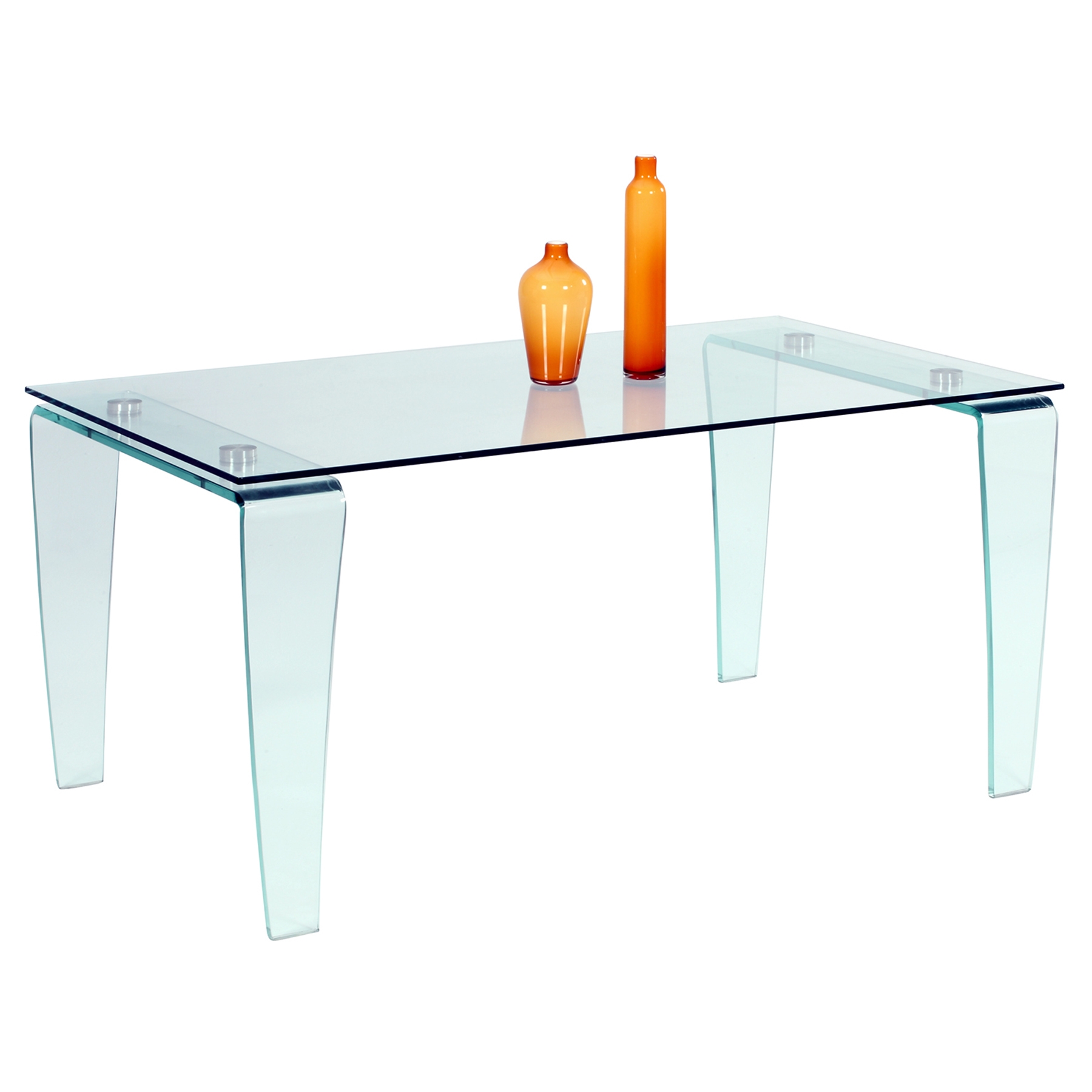 Vera Rectangular Dining Table - Clear | DCG Stores
