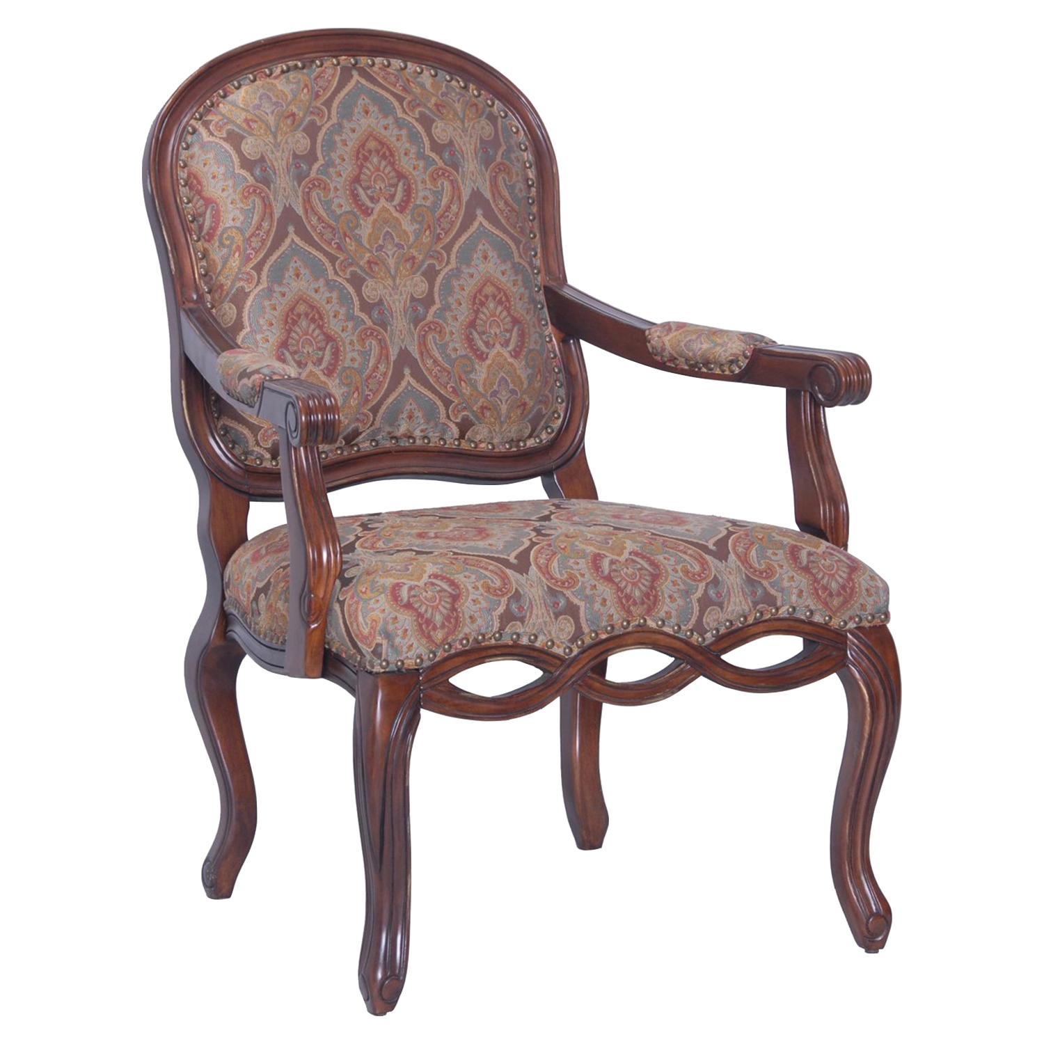 Harvard Carved Chair - Dark Pecan | DCG Stores