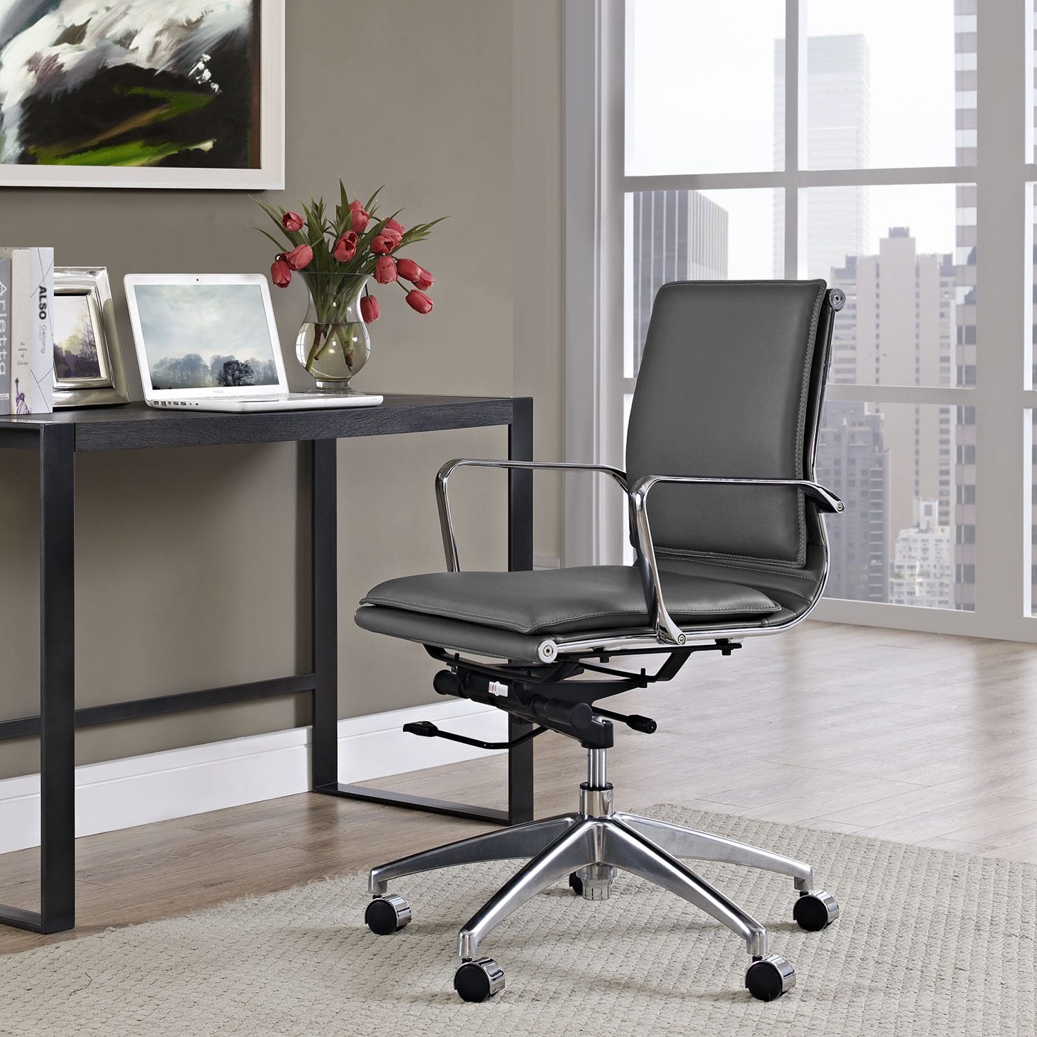 Sage Office Chair - Mid Back, Adjustable Height, Swivel, Armrest | DCG ...