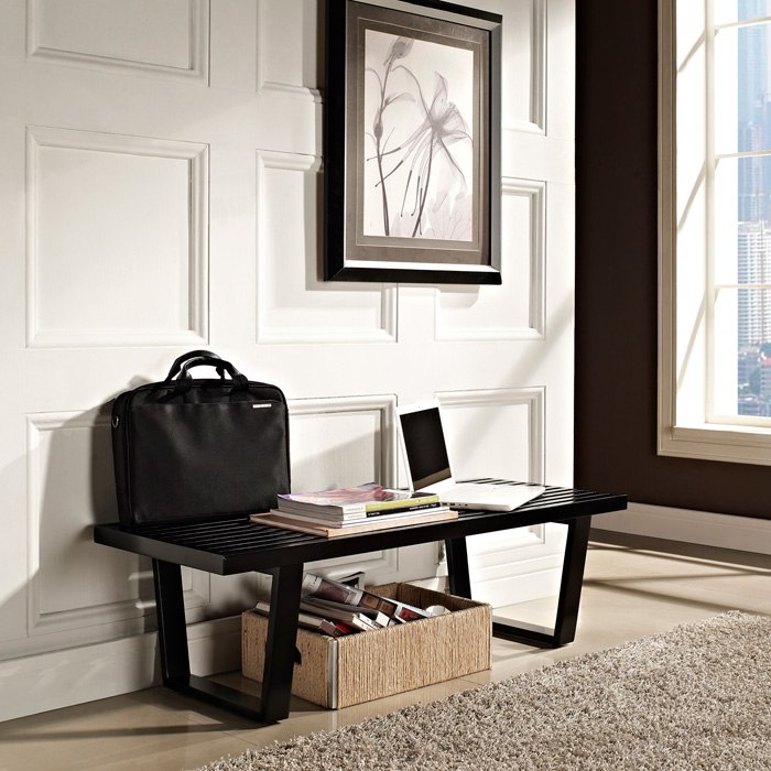 Nelson Bench / Platform Bench - Black | DCG Stores