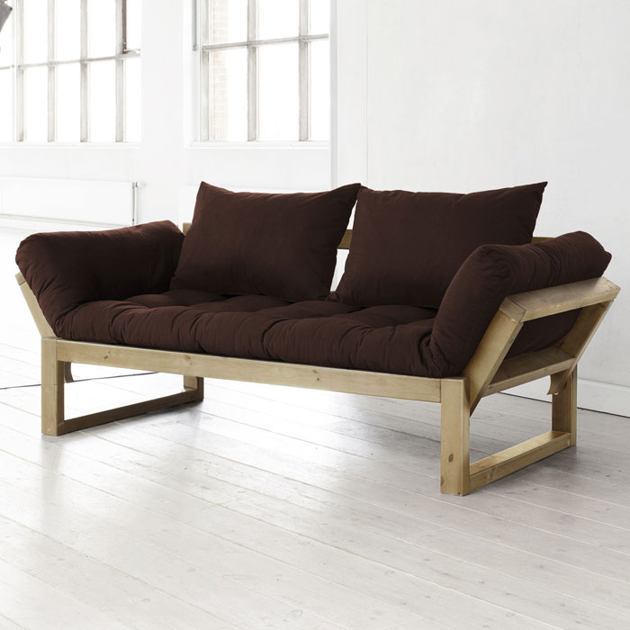 Edge Multi-Positional Futon Set - Natural Wood Frame | DCG Stores