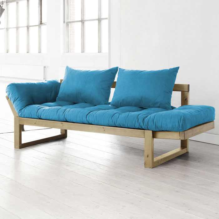 Edge Multi-Positional Futon Set - Natural Wood Frame | DCG Stores