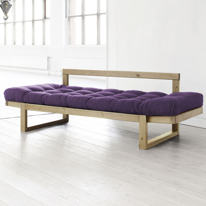 Edge Multi-Positional Futon Set - Natural Wood Frame | DCG Stores