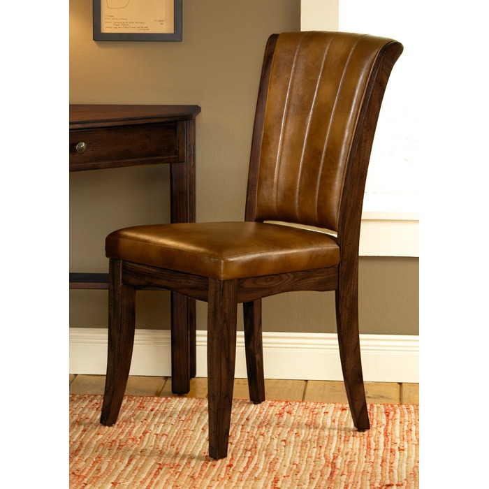 Solano Wooden Corner Desk and Chair Set in Cherry | DCG Stores