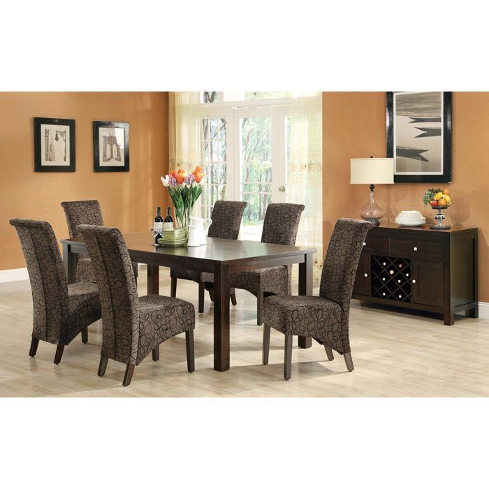 Spontaneity Rollback Side Chair - Swirl Pattern, Brown (Set of 2) | DCG ...