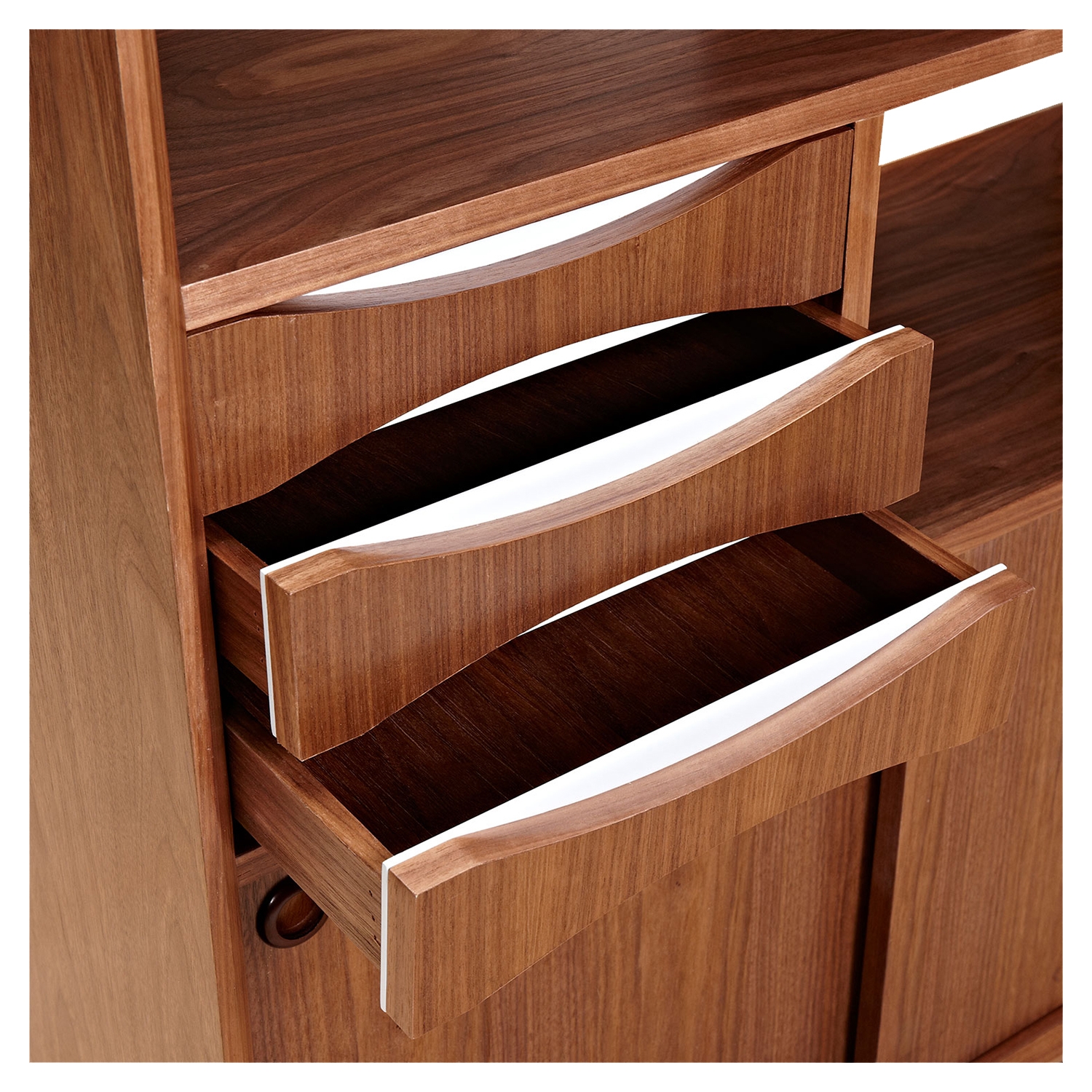 Hanna Storage Unit - Walnut and White | DCG Stores