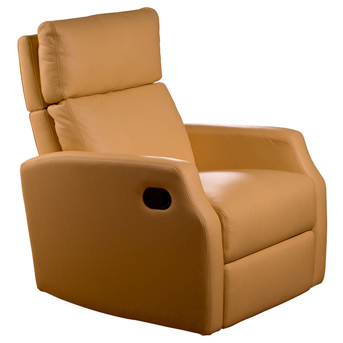 Sidney Contemporary Leather Recliner Chair - Swivel, Glider | DCG Stores