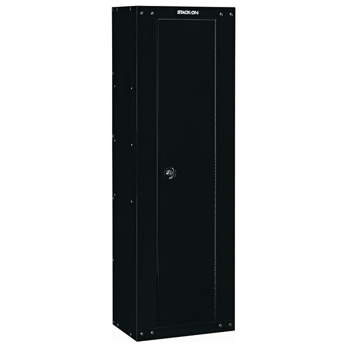 8-Gun Compact RTA Steel Security Cabinet - Black | DCG Stores