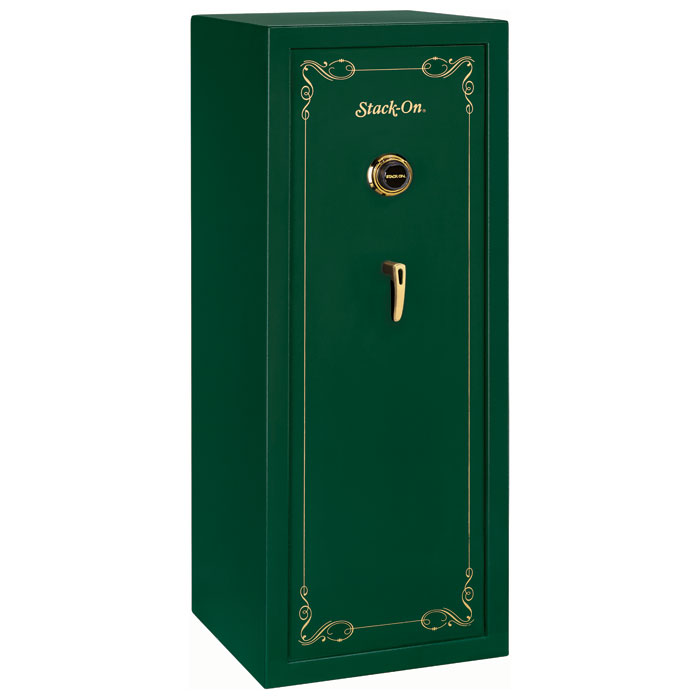Security Safe w/ Combination Lock in Green - 16 Gun Capacity | DCG Stores