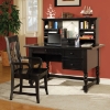 Bella Desk and Hutch in Black Finish | DCG Stores