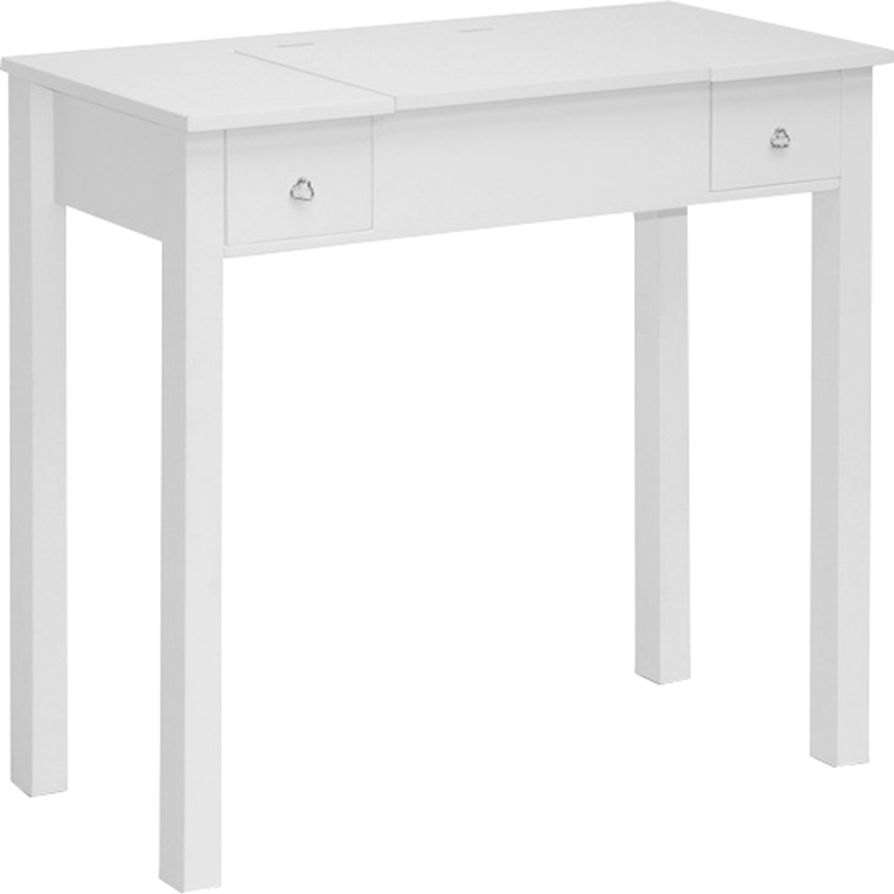 Wessex 2 Drawers Vanity Table - White | DCG Stores