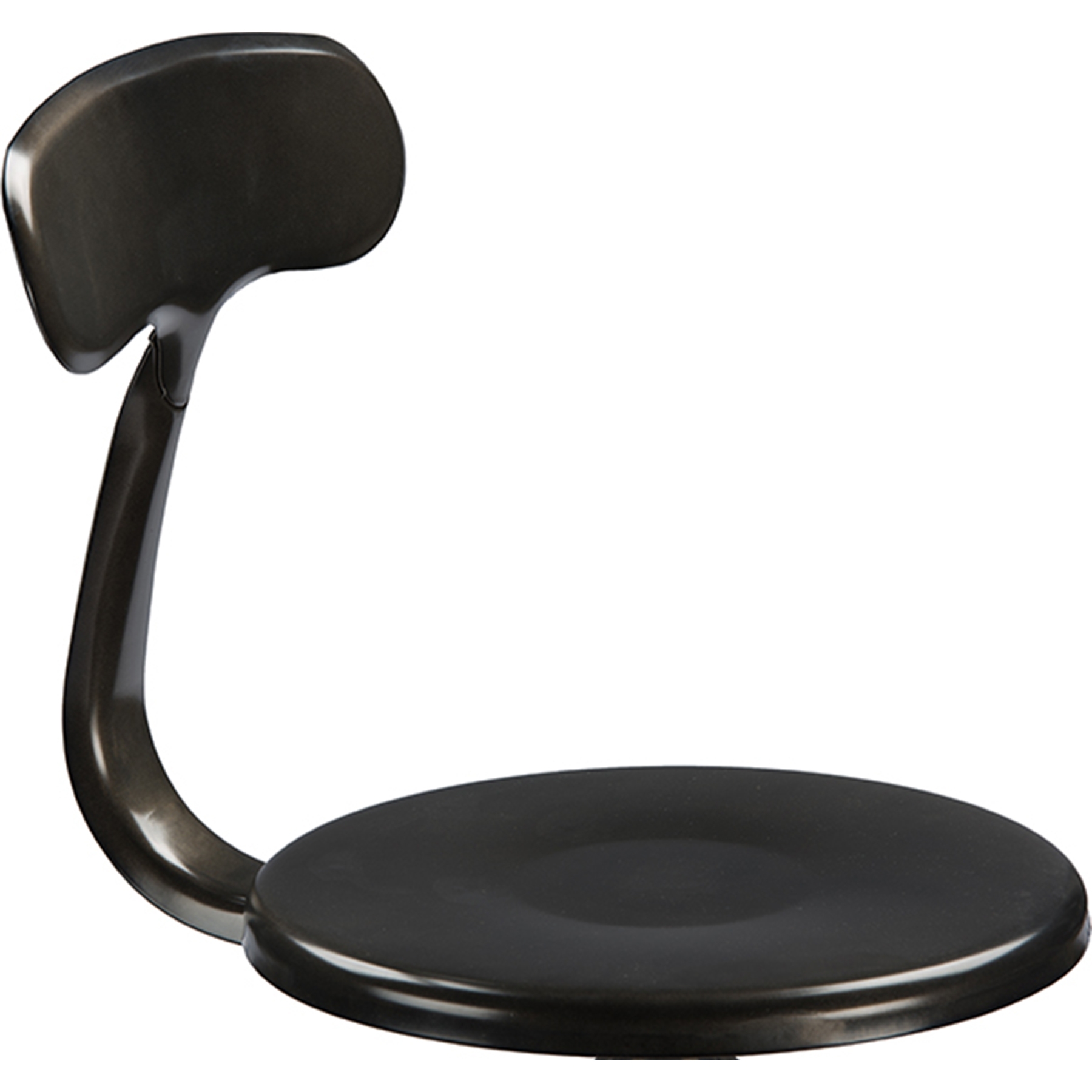 Architect's Backrest Bar Stool - Adjustable Height, Gun Metal | DCG Stores